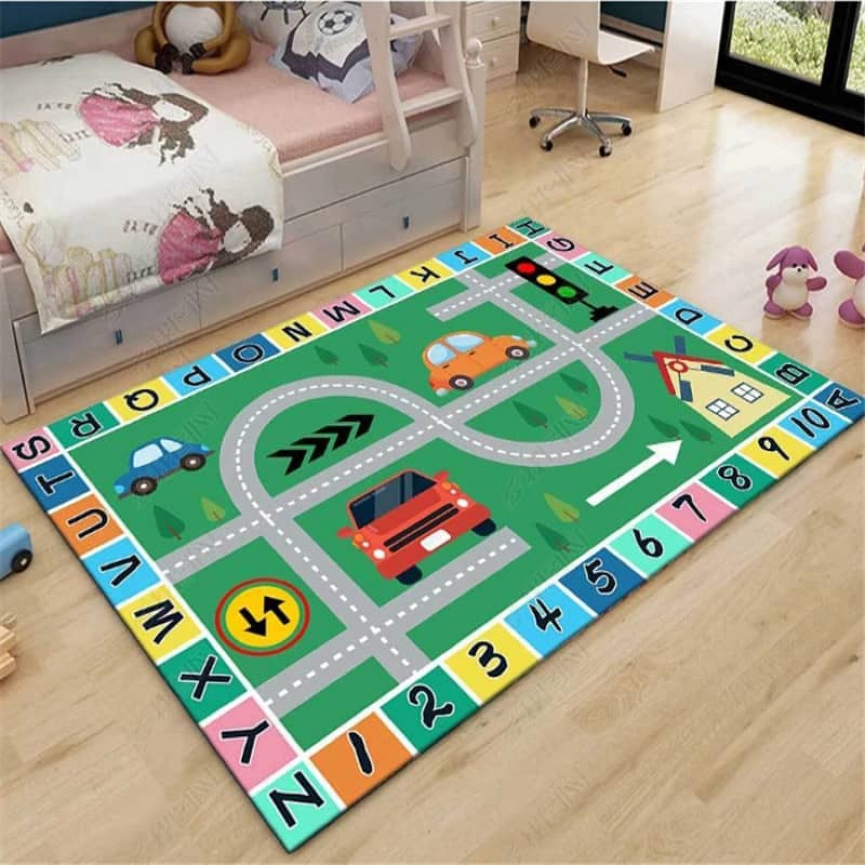 Детски килим с писта за игра